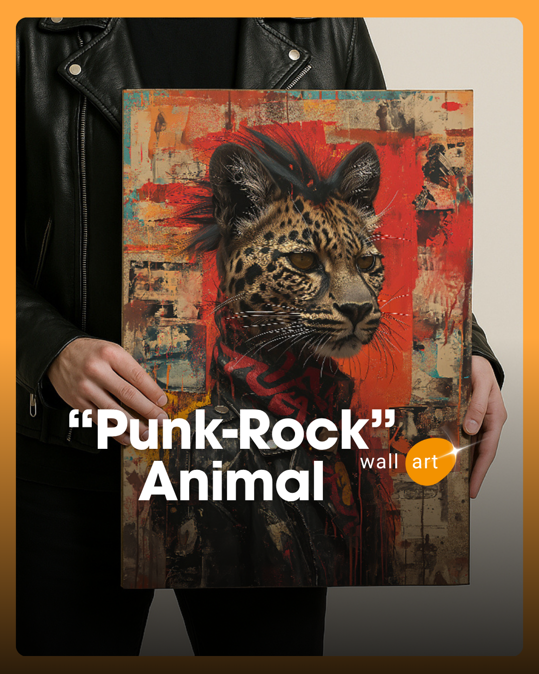 Punk Rock Animal Wall Art – Bold & Rebellious Canvas Prints - Artesty.com