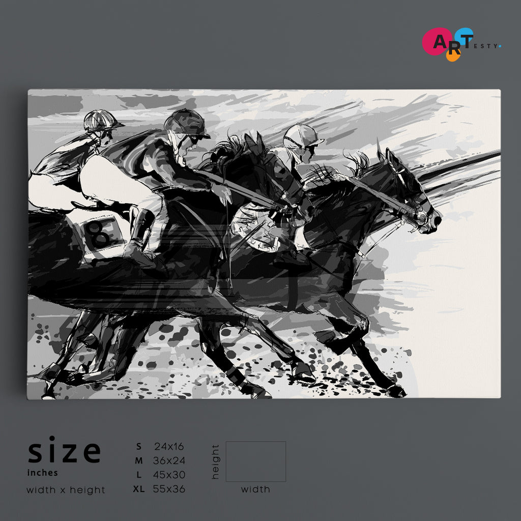 Horse Racing Poster - Artesty.com