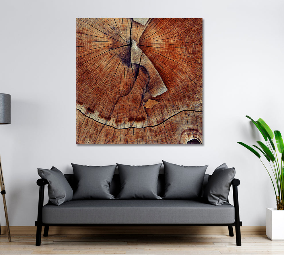ABSTRACT WOOD Poster Canvas Print Modern Trendy Wall Art - Artesty.com