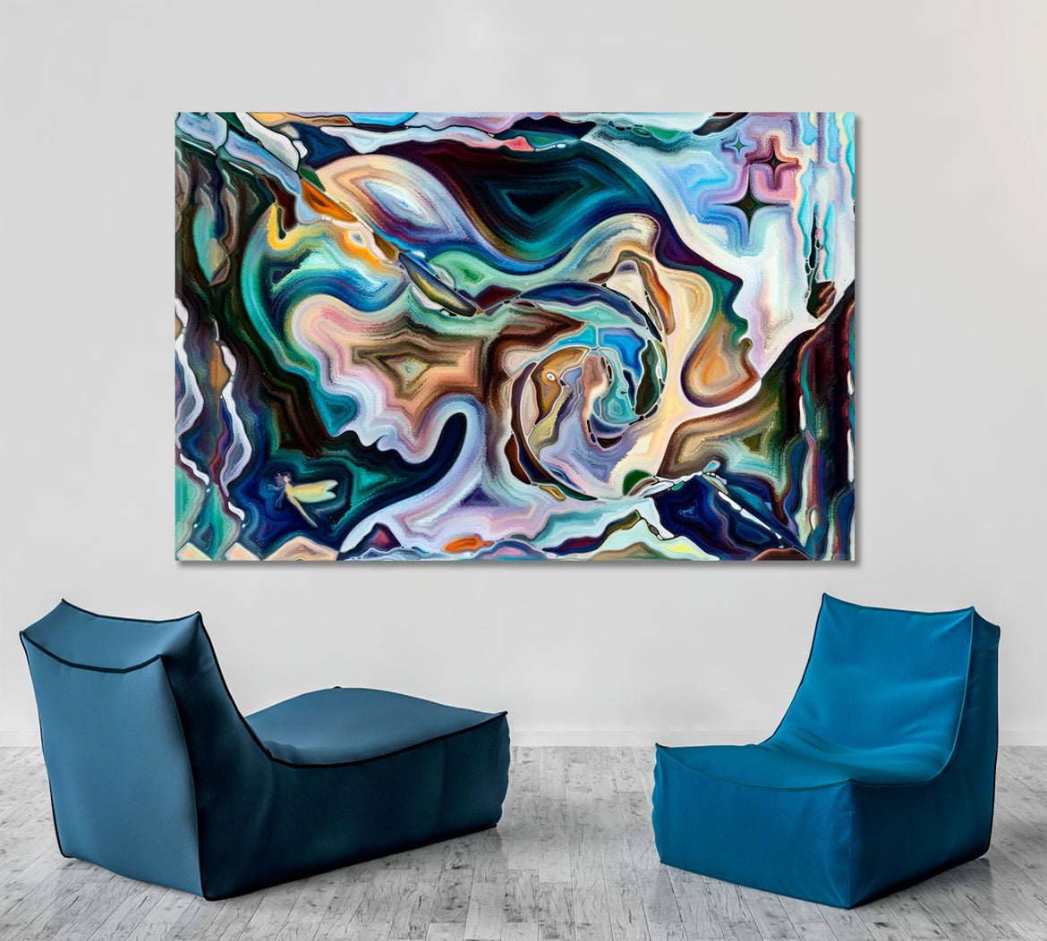 Consciousness Art Canvas Print, Extra Large Wall Art For Home & Office ...
