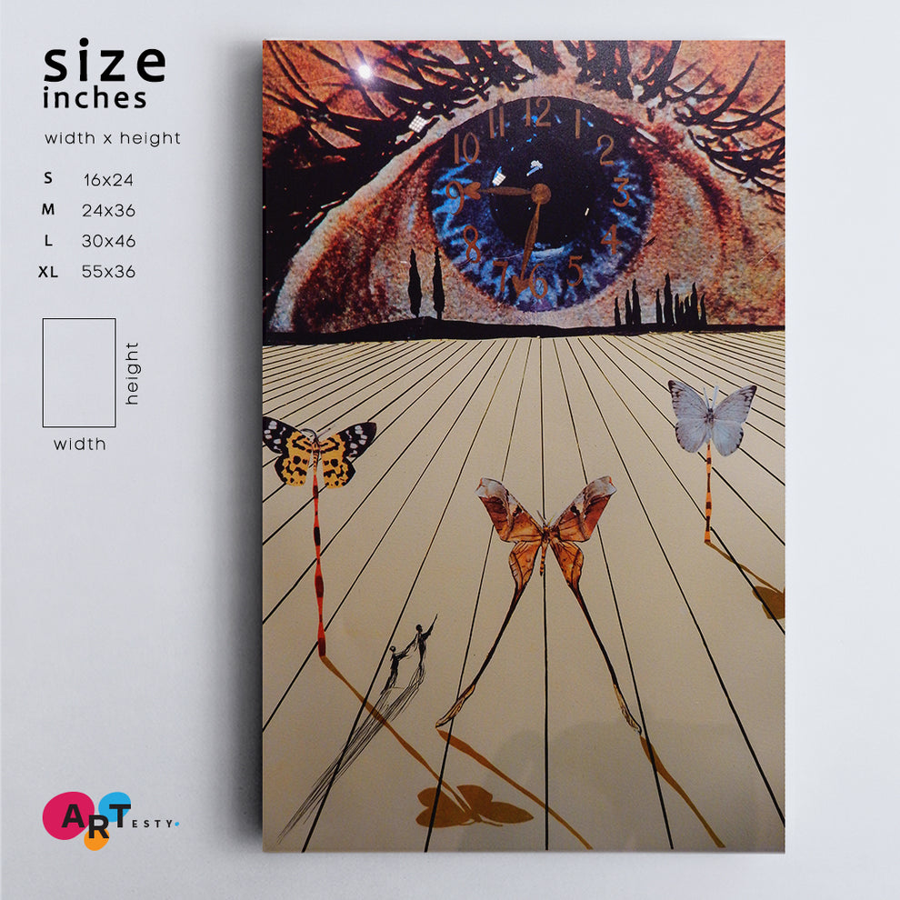 THE EYE OF SURREALIST TIME Salvador Dali Surrealism Style - Artesty.com