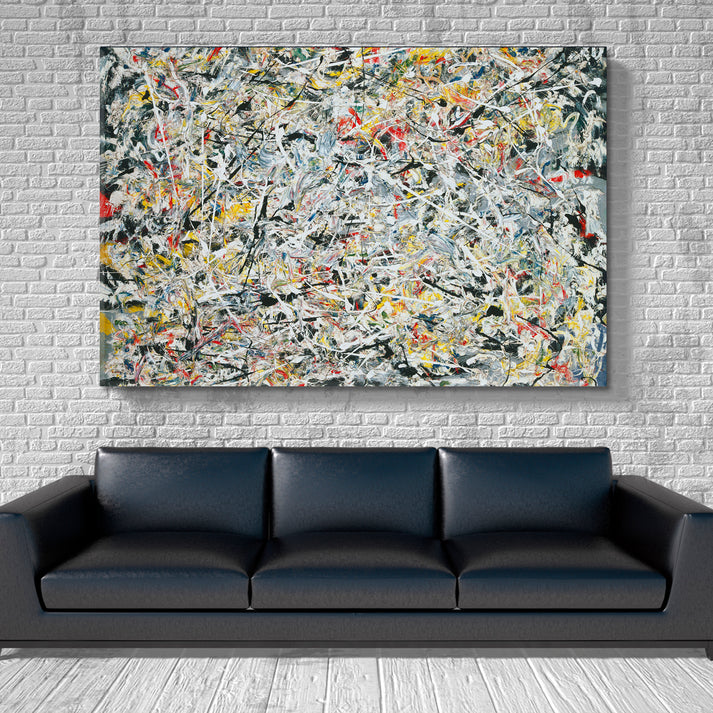 Splatter Abstract Painting Jackson Pollock Style - Artesty.com