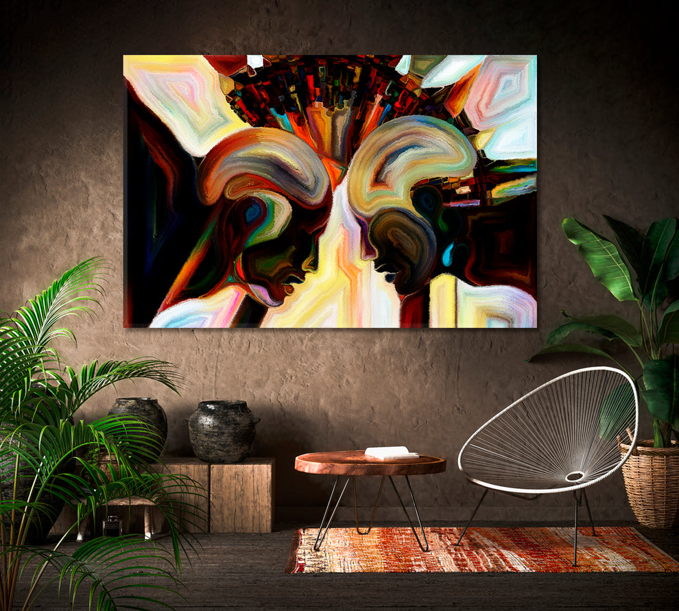 Contemporary Amazing Abstract Forms Design Canvas Print - Artesty.com
