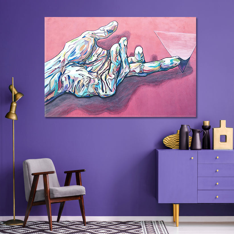 GLORY OF GOD | Hand Of Lord Abstract Contemporary Art Canvas Print ...