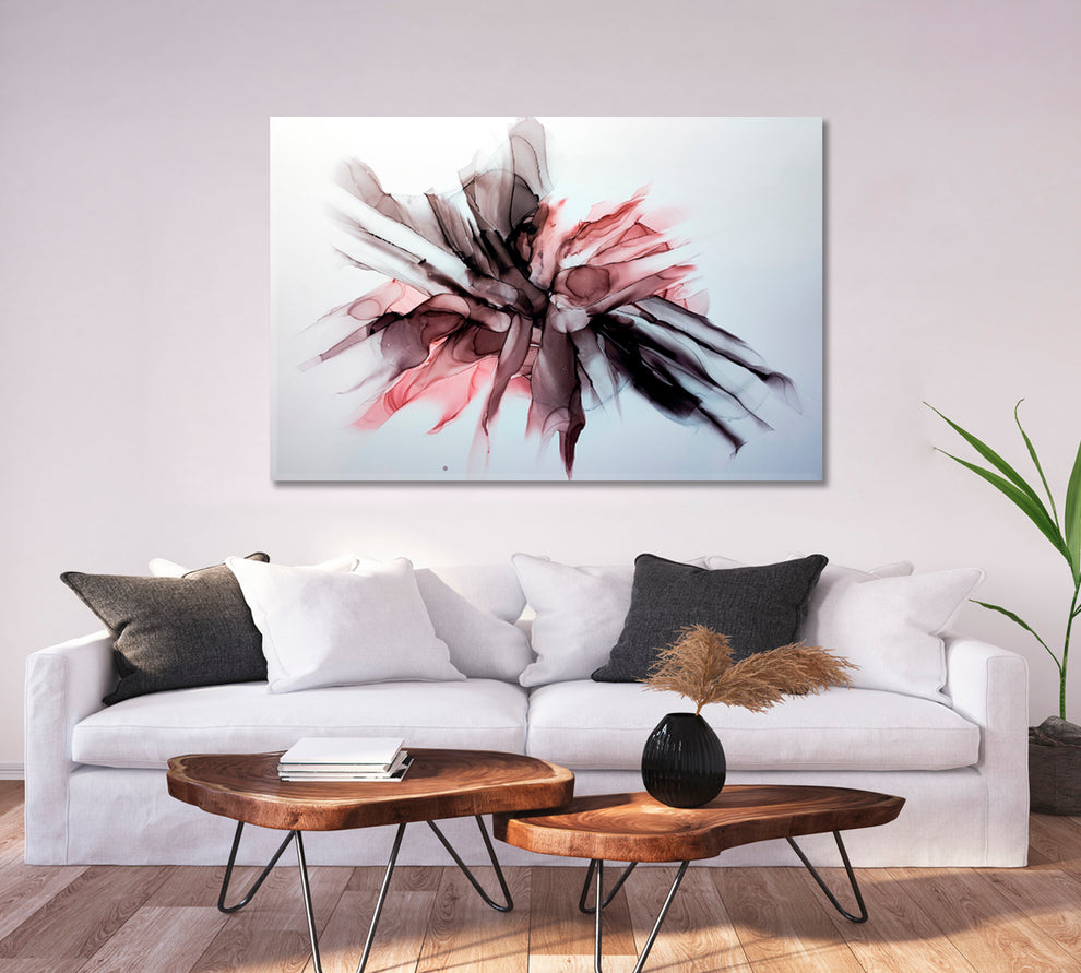 EXPRESSIVE Brave Ground Hot Chile Alcohol Ink Abstract Fluid Marble Sp ...