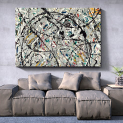 MODERN DRIP ART Jackson Pollock Motives Famous Splatter Artwork Print ...