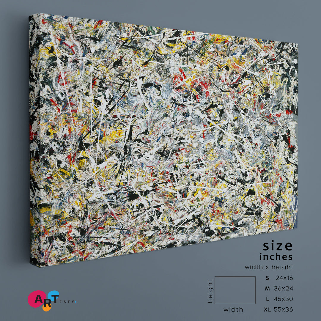 Splatter Abstract Painting Jackson Pollock Style - Artesty.com