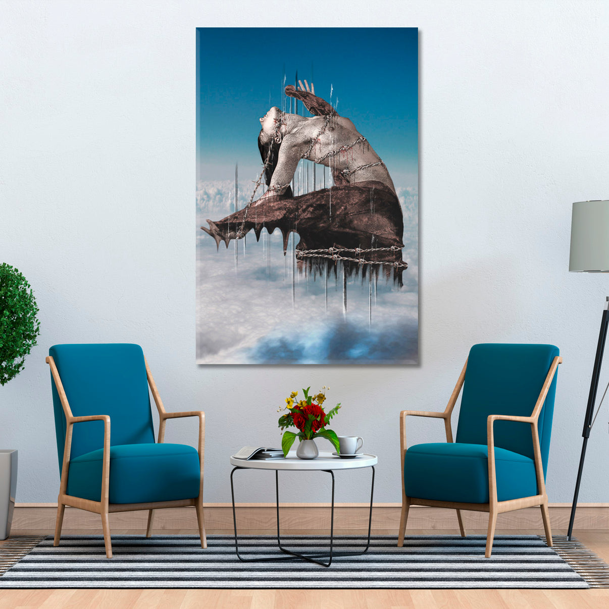 FREEDOM Contemporary Environmental Art Print On Canvas Wall Art ...