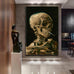 Skeleton with a Burning Cigarette Vincent Van Gogh Reproductions Print ...