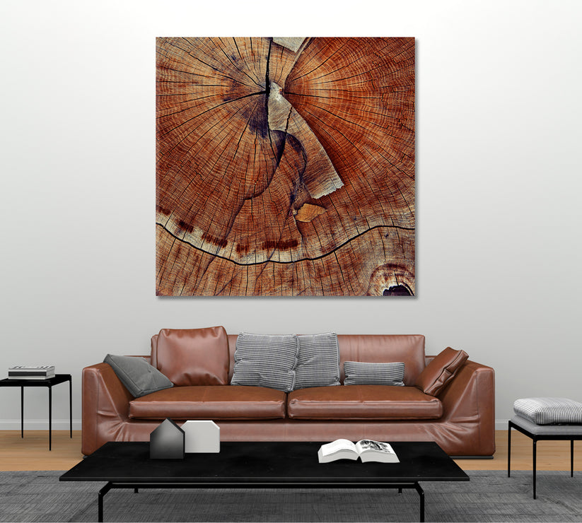 ABSTRACT WOOD Poster Canvas Print Modern Trendy Wall Art - Artesty.com