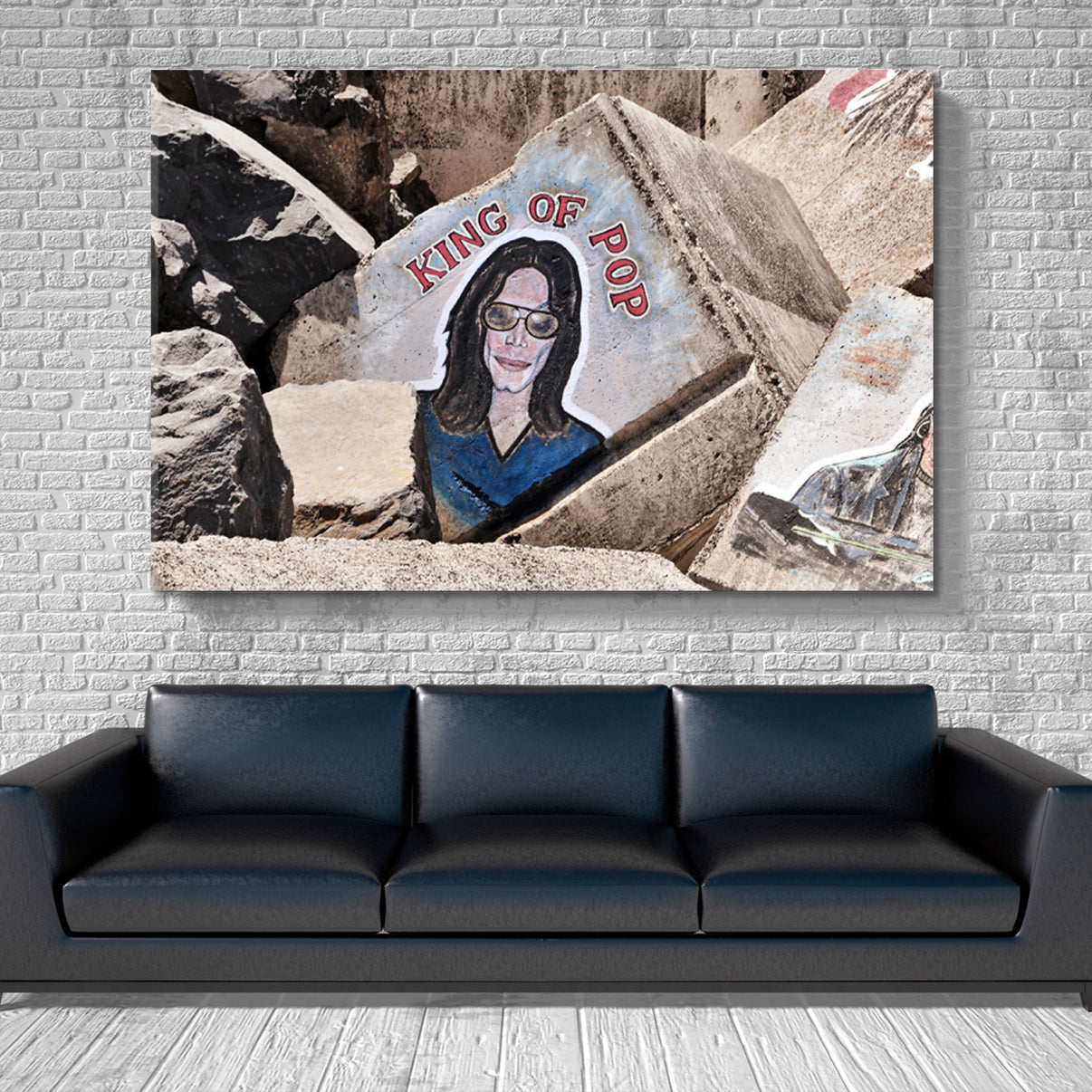 MICHAEL JACKSON Tribute to King of Pop Stone Graffiti - Artesty.com