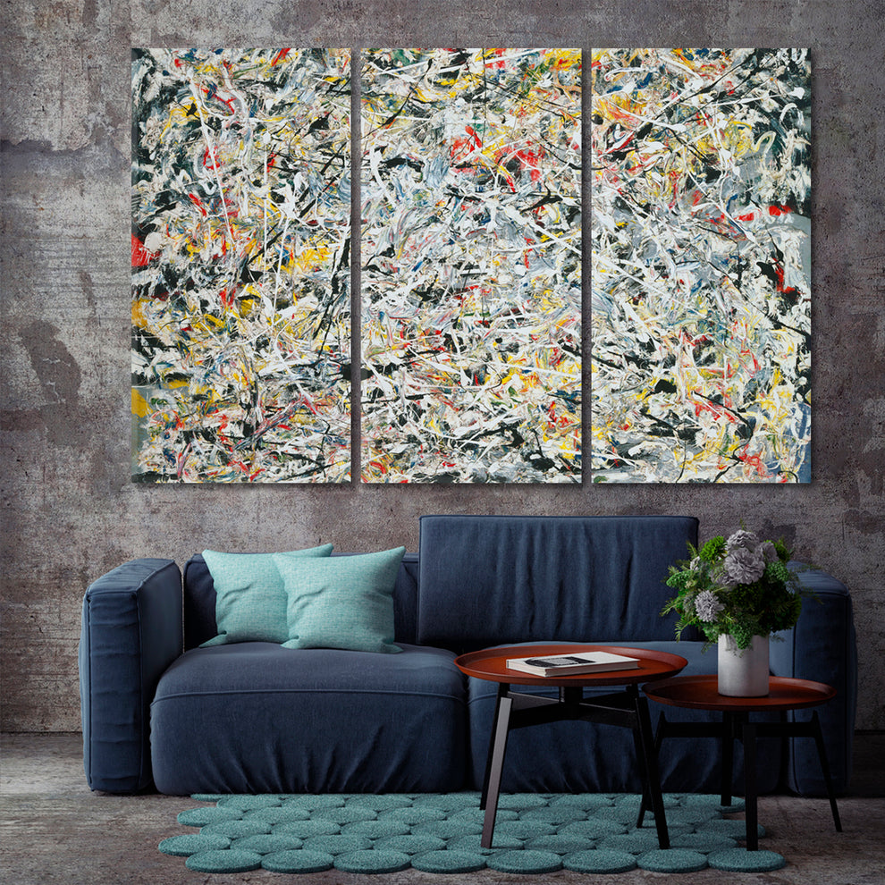 Splatter Abstract Painting Jackson Pollock Style - Artesty.com