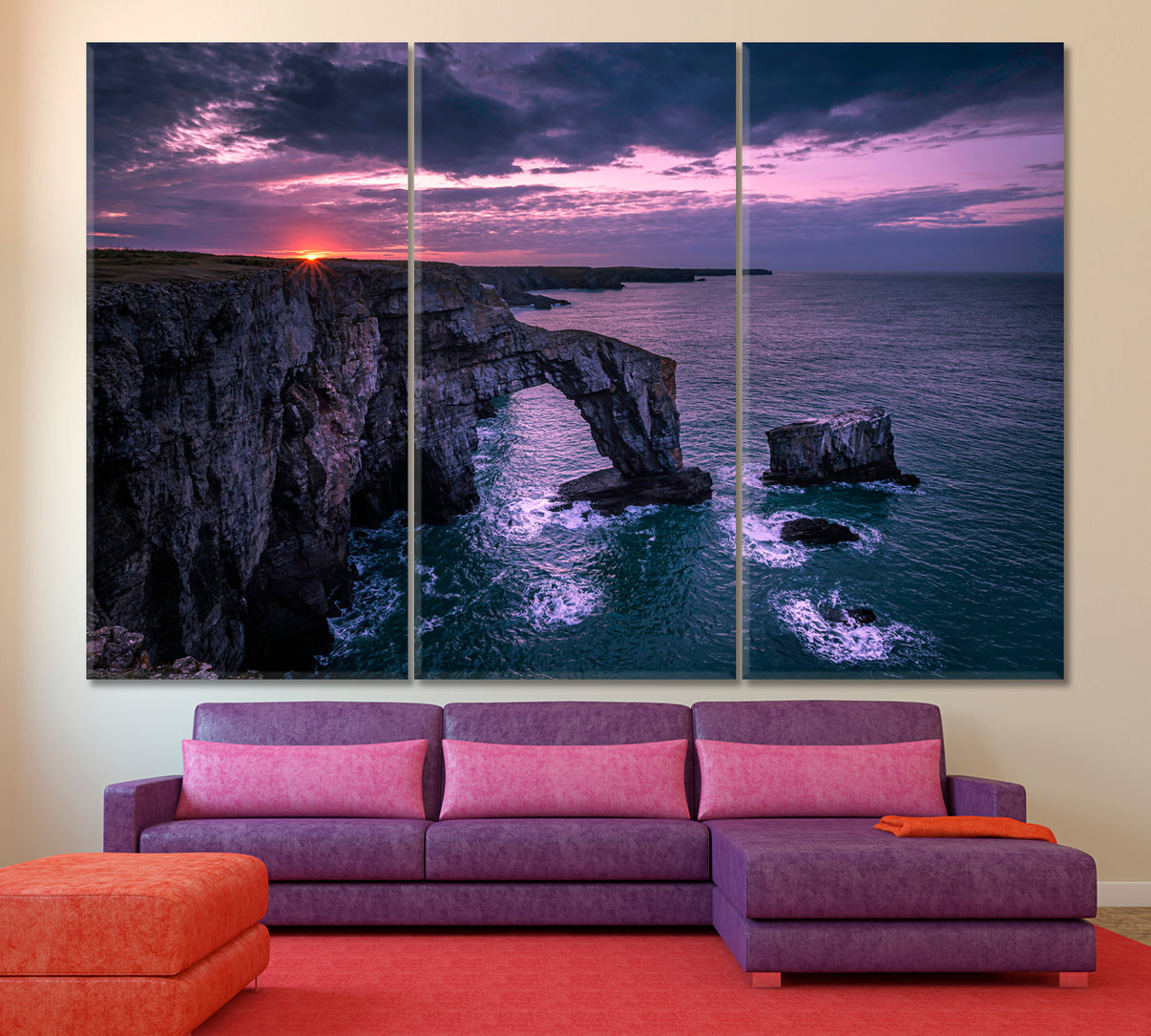 Pictorial Landscape Popular Landmark Attraction Famous Natural Rock Ar ...
