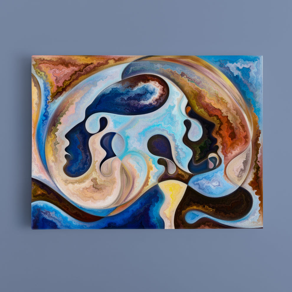 Love Relationship Soul and Nature In Colors an Lines - Artesty.com