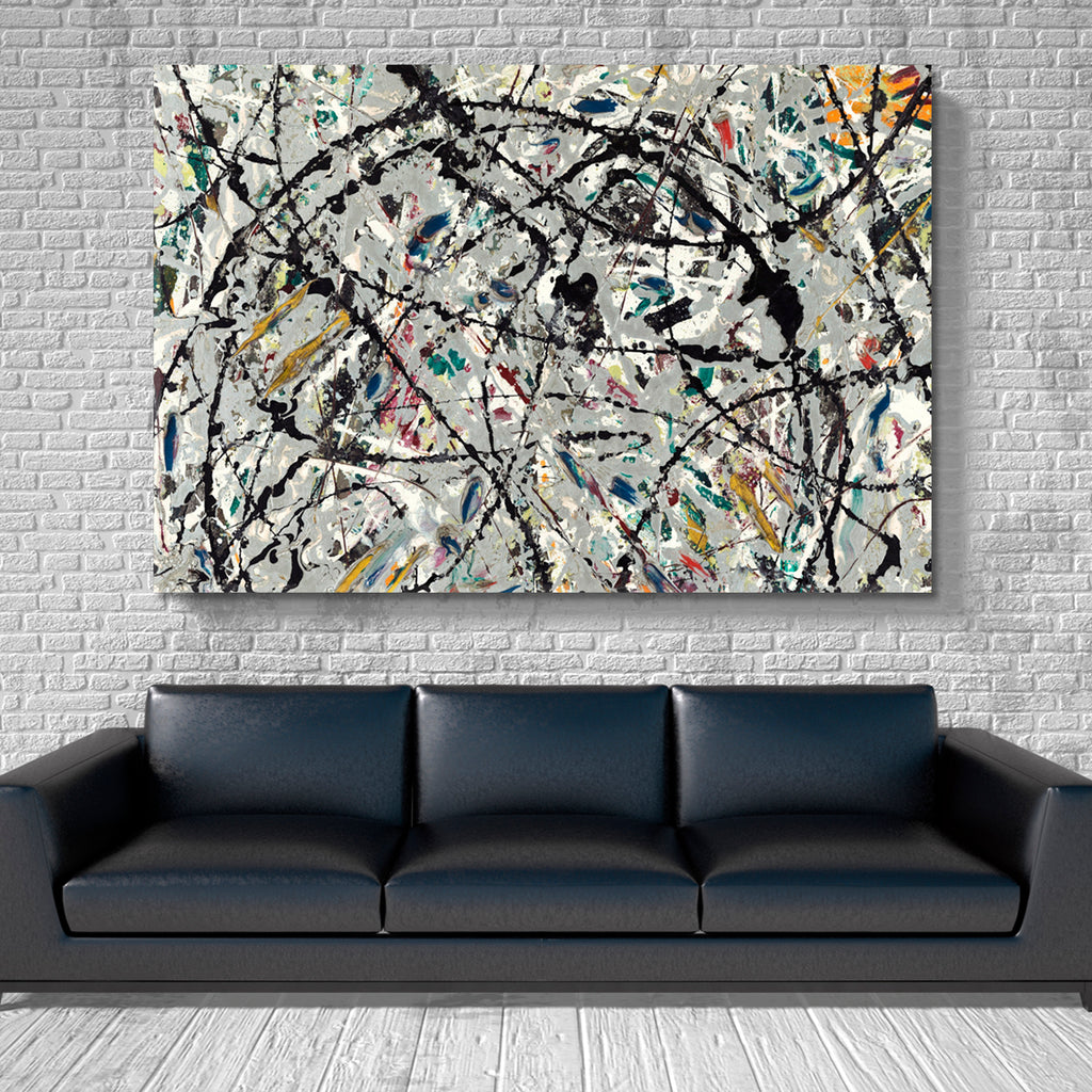 MODERN DRIP ART Jackson Pollock Motives Famous Splatter Artwork Print ...