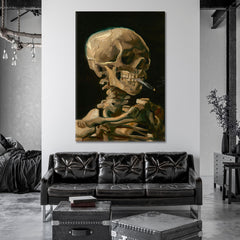Skeleton with a Burning Cigarette Vincent Van Gogh Reproductions Print ...