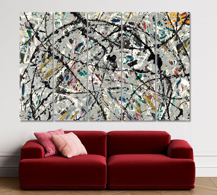 MODERN DRIP ART Jackson Pollock Motives Famous Splatter Artwork Print ...