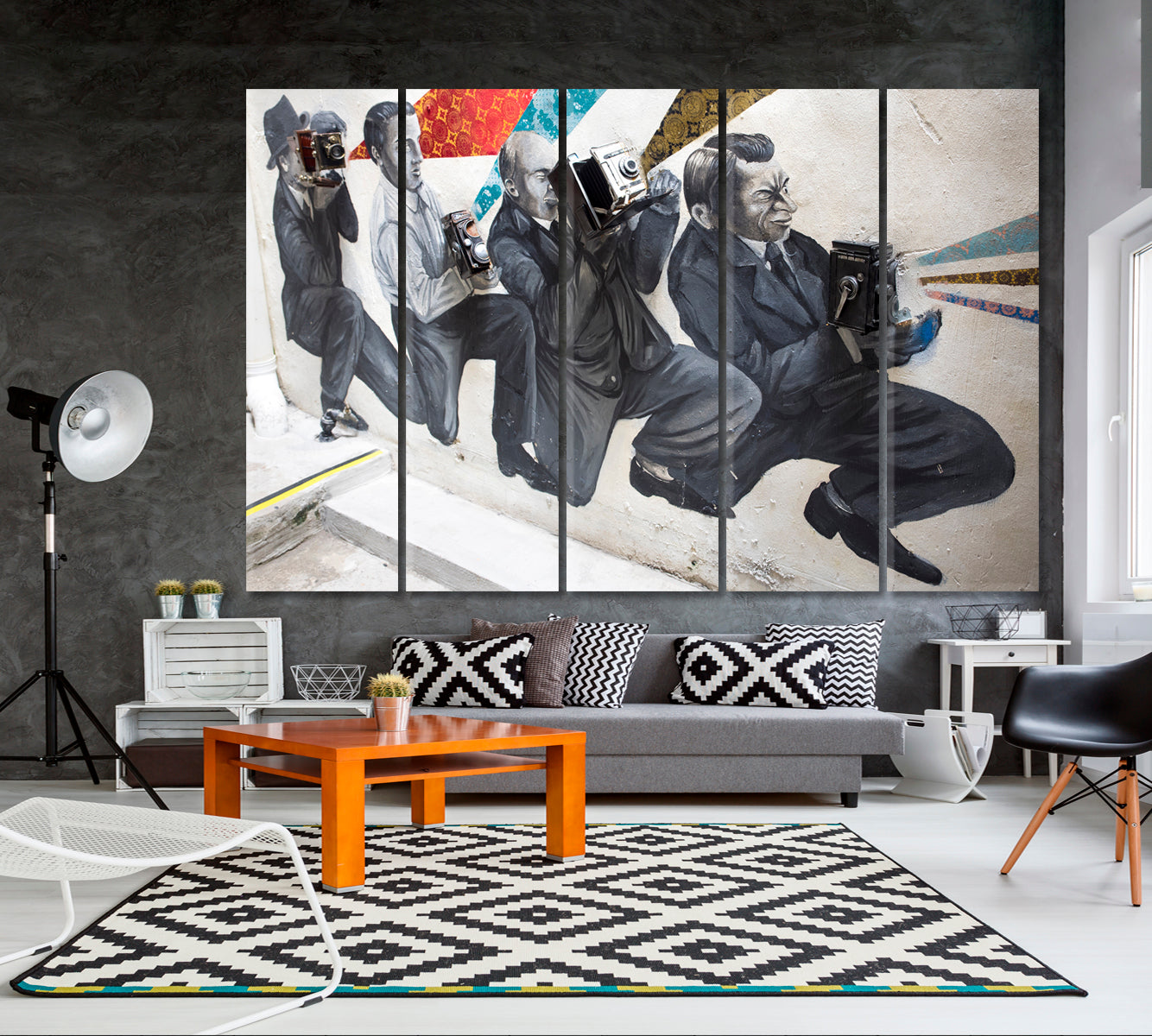 Amazing Urban Graffiti Camera Museum Street Art Canvas Print - Artesty.com