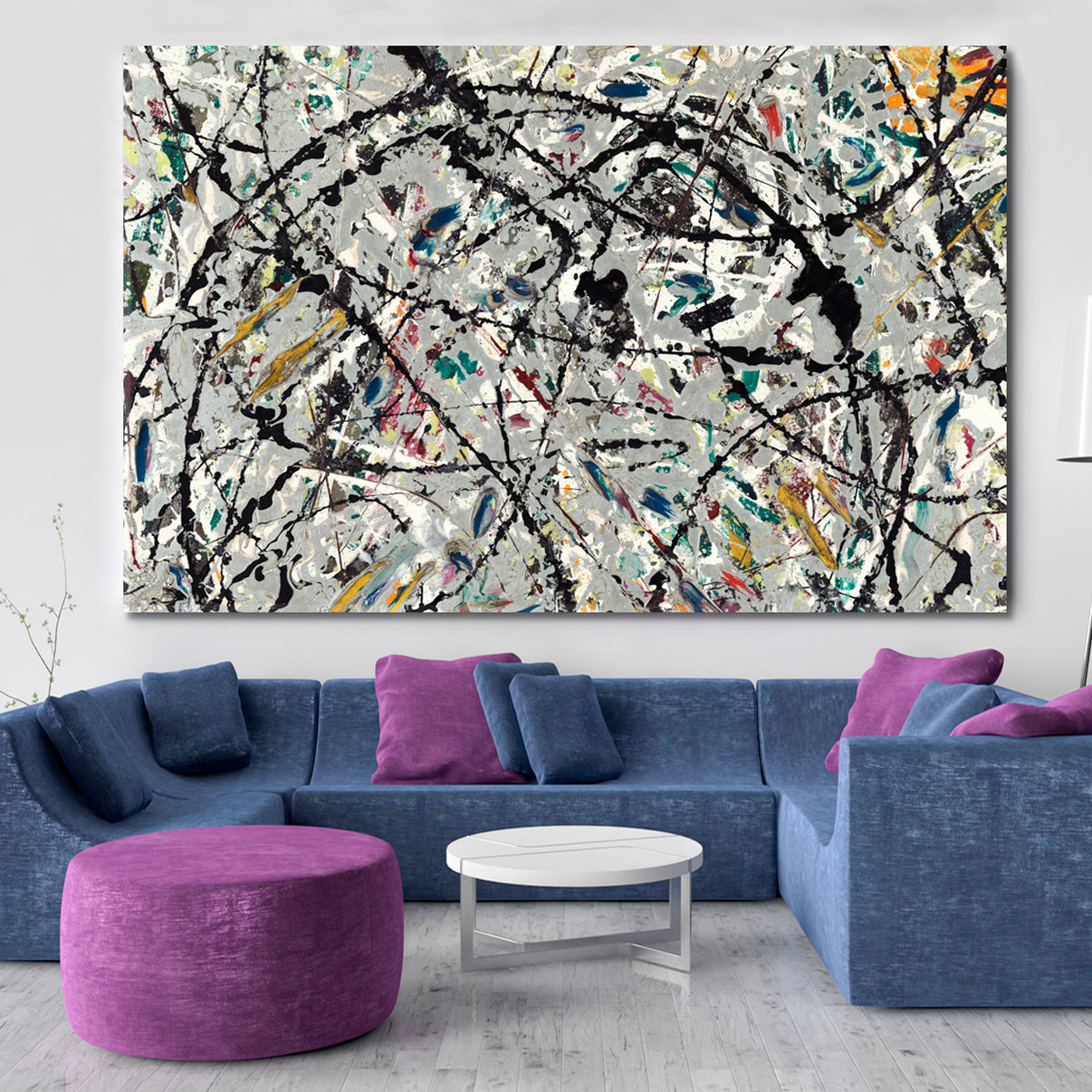 MODERN DRIP ART Jackson Pollock Motives Famous Splatter Artwork Print ...