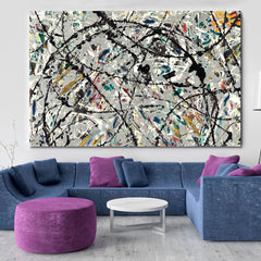 MODERN DRIP ART Jackson Pollock Motives Famous Splatter Artwork Print ...