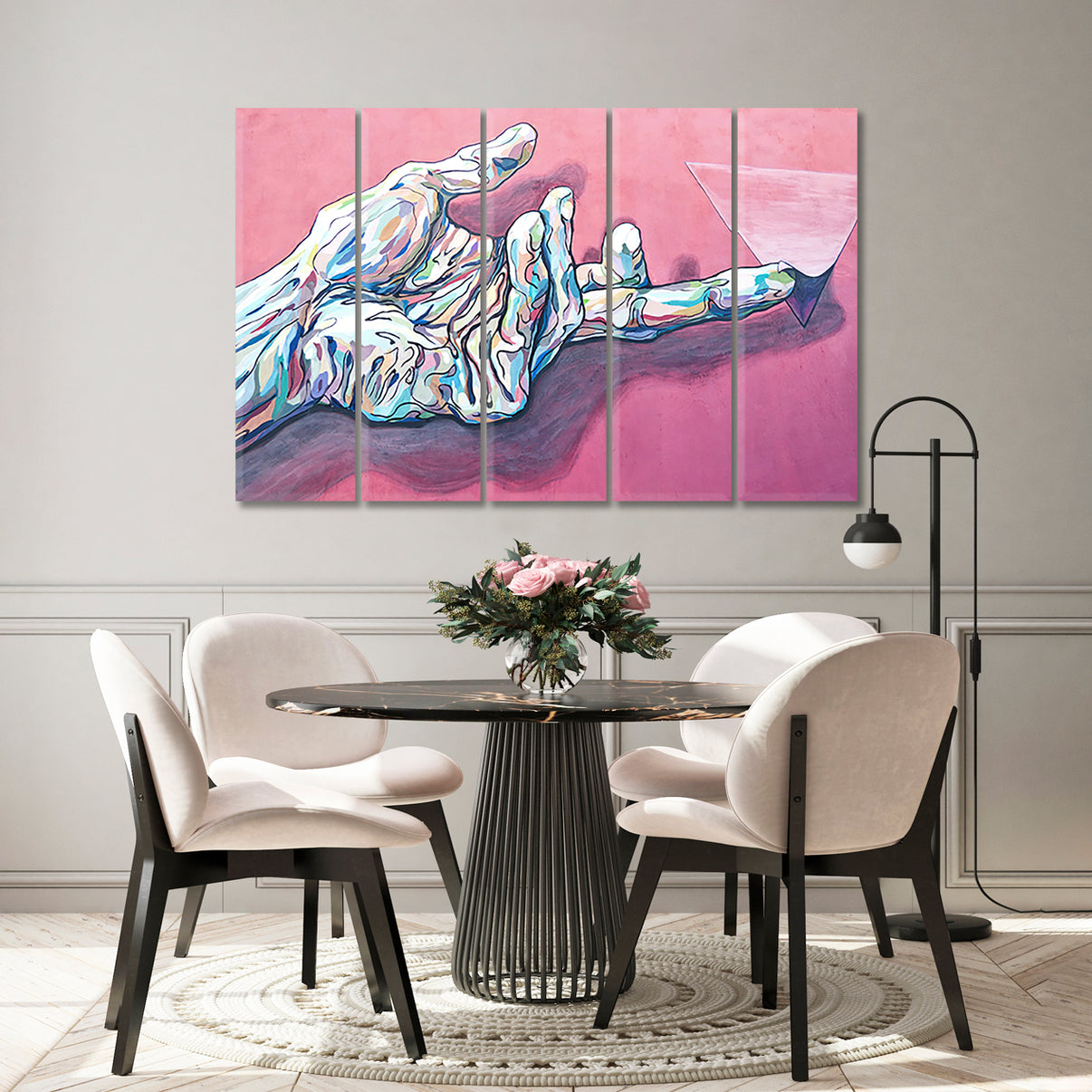GLORY OF GOD | Hand Of Lord Abstract Contemporary Art Canvas Print ...