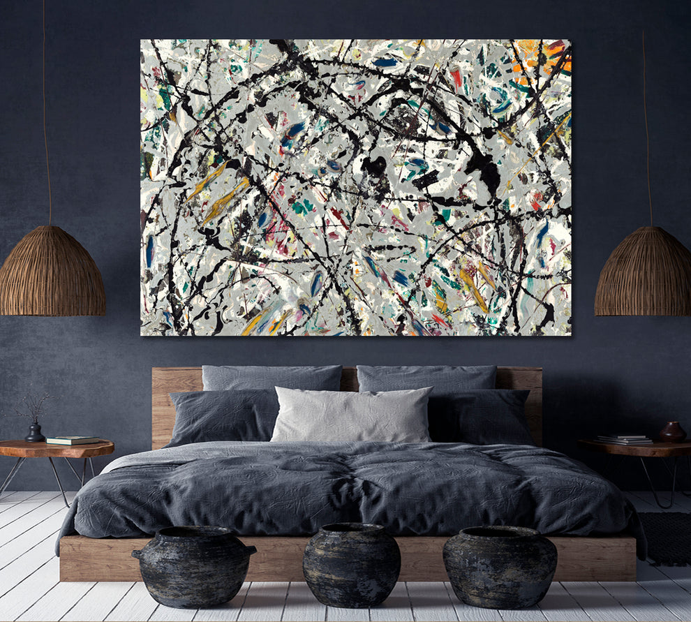 MODERN DRIP ART Jackson Pollock Motives Famous Splatter Artwork Print ...