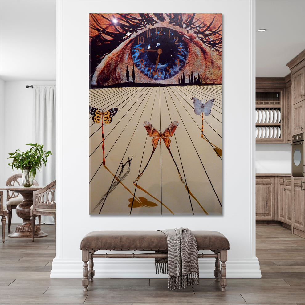 THE EYE OF SURREALIST TIME Salvador Dali Surrealism Style - Artesty.com