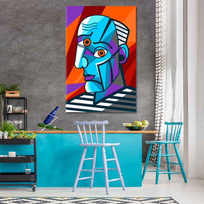 GREAT PAINTER FACE Pablo Picasso Abstract Cubism Dadaism Canvas Print ...