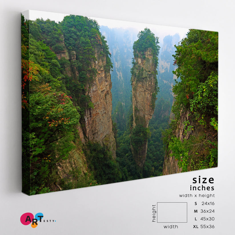 HANGING ROCKS Zhangjiajie National Mountain Forest Park China - Artesty.com