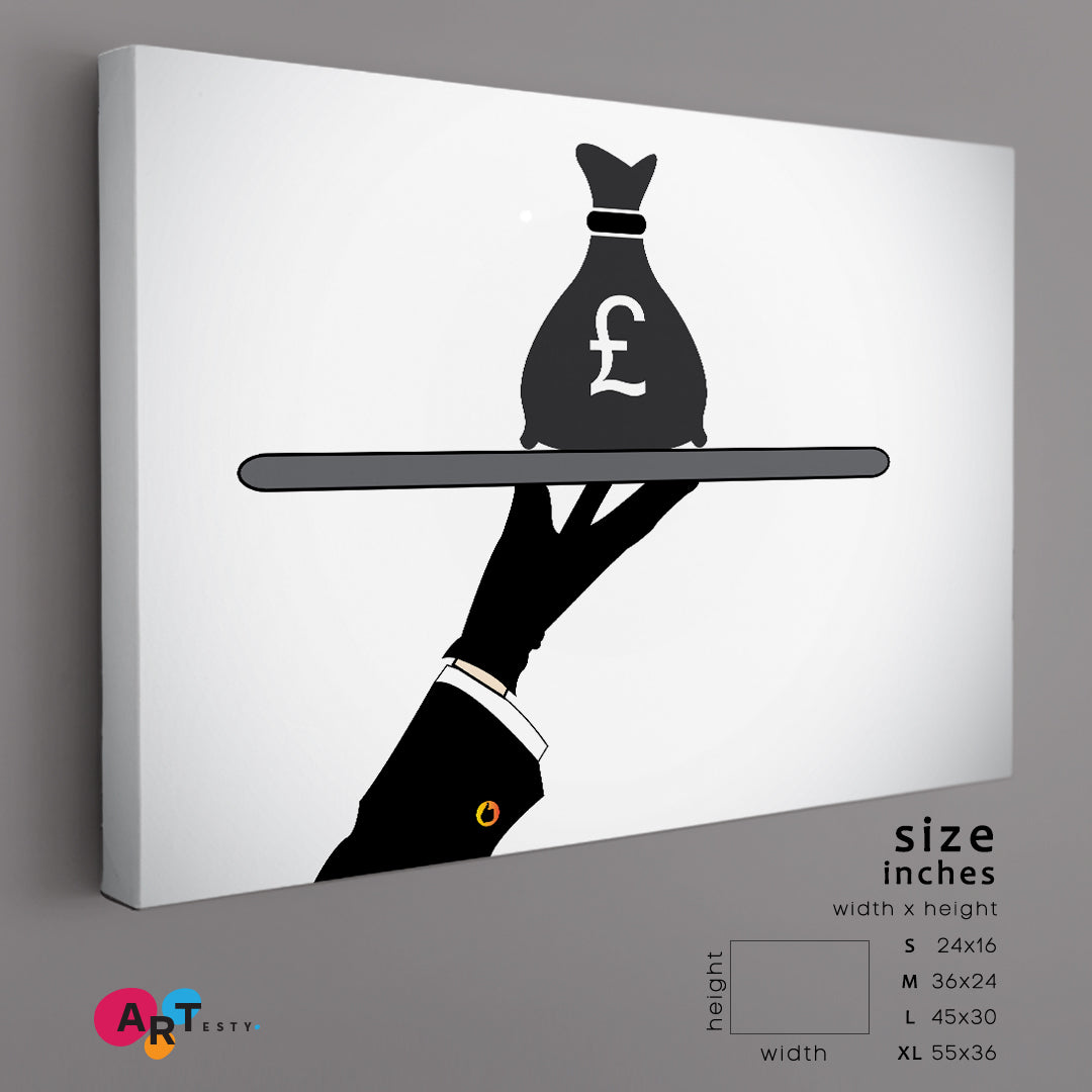 MONEY BAG British Pound Financial Investment - Artesty.com