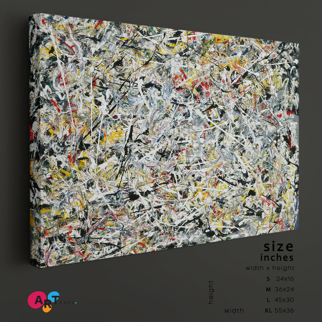 Splatter Abstract Painting Jackson Pollock Style - Artesty.com