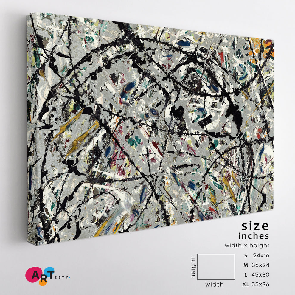 MODERN DRIP ART Jackson Pollock Motives Famous Splatter Artwork Print ...