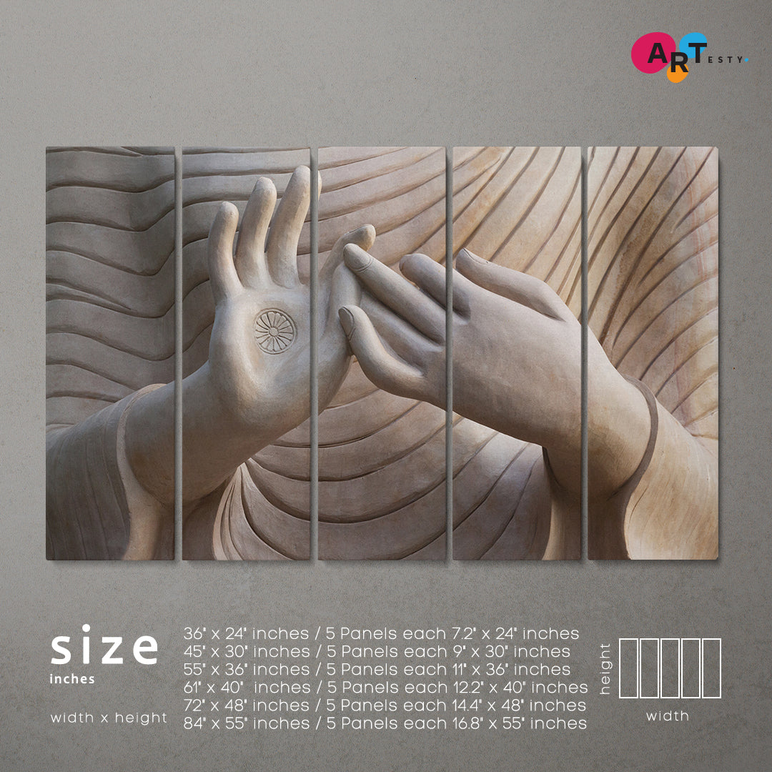 Two Hand of Buddha Buddhist Mudra - Artesty.com