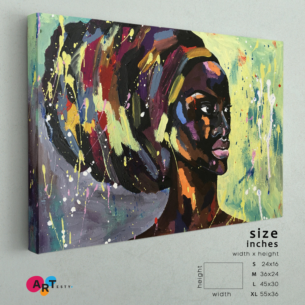 Black Lives Matter Strong African Woman Portrait - Artesty.com