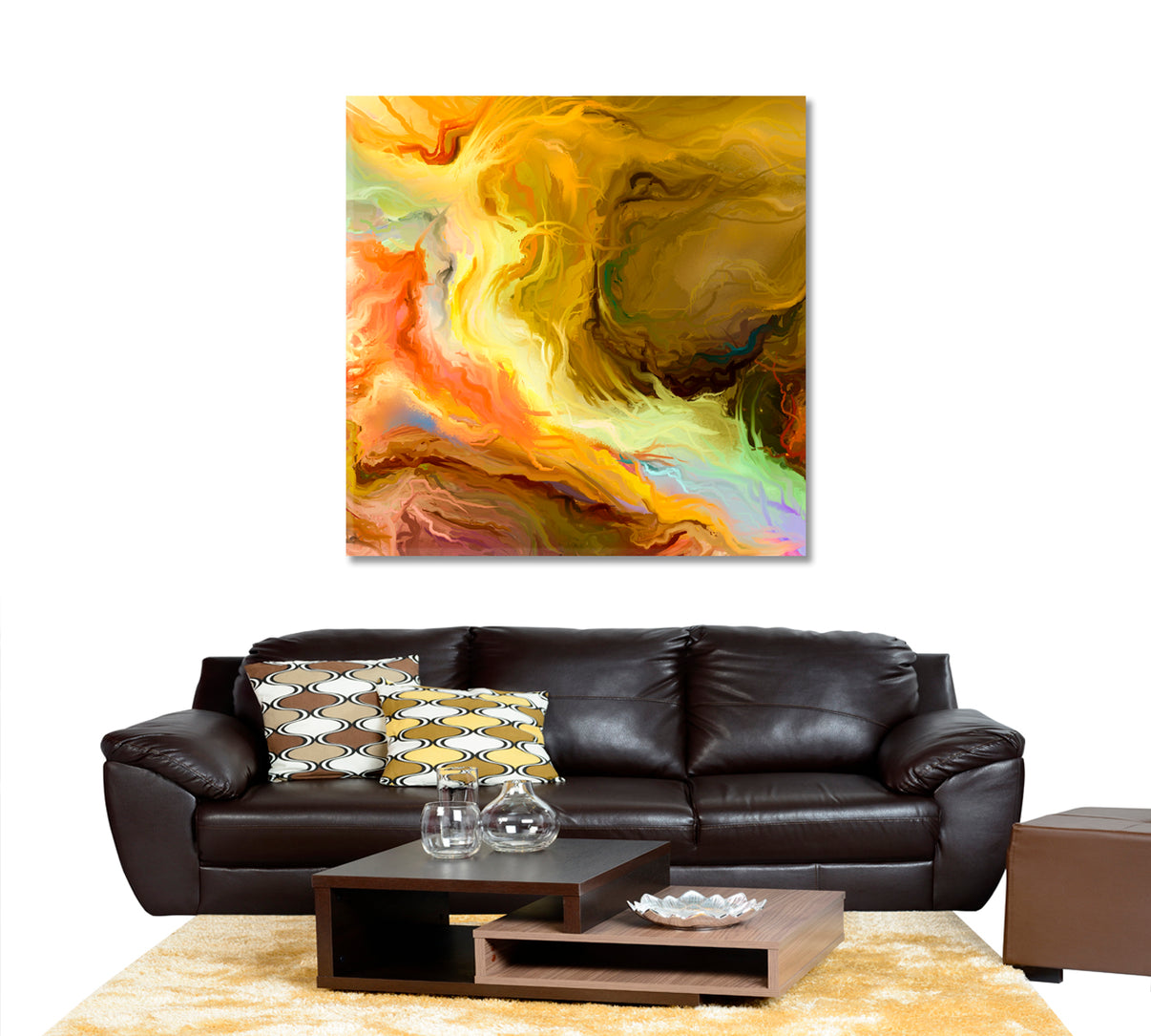 Modern Art Square Wall Art Abstract Canvas Print Decor Best Gift Idea ...