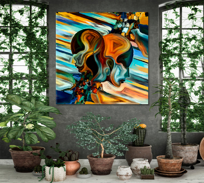 Unity Creation Abstract Mosaic Patterns Art Canvas Print - Artesty.com