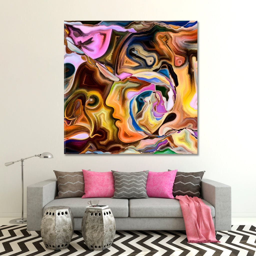 ABSTRACT VARIETY Glamour Modern Art - Square Panel – Artesty.com
