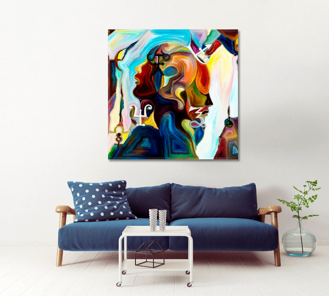 Sacred Geometry Mysticism Square Panel Canvas Print Art Framed ...