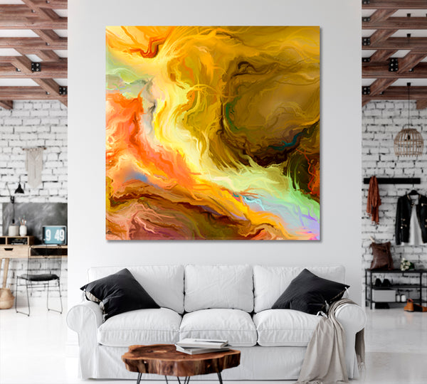 Modern Art Square Wall Art Abstract Canvas Print Decor Best Gift Idea ...