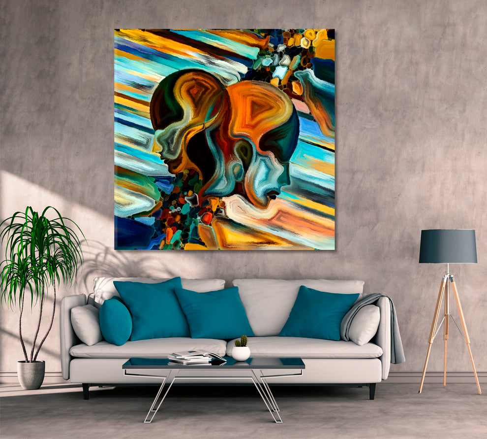 Unity Creation Abstract Mosaic Patterns Art Canvas Print - Artesty.com