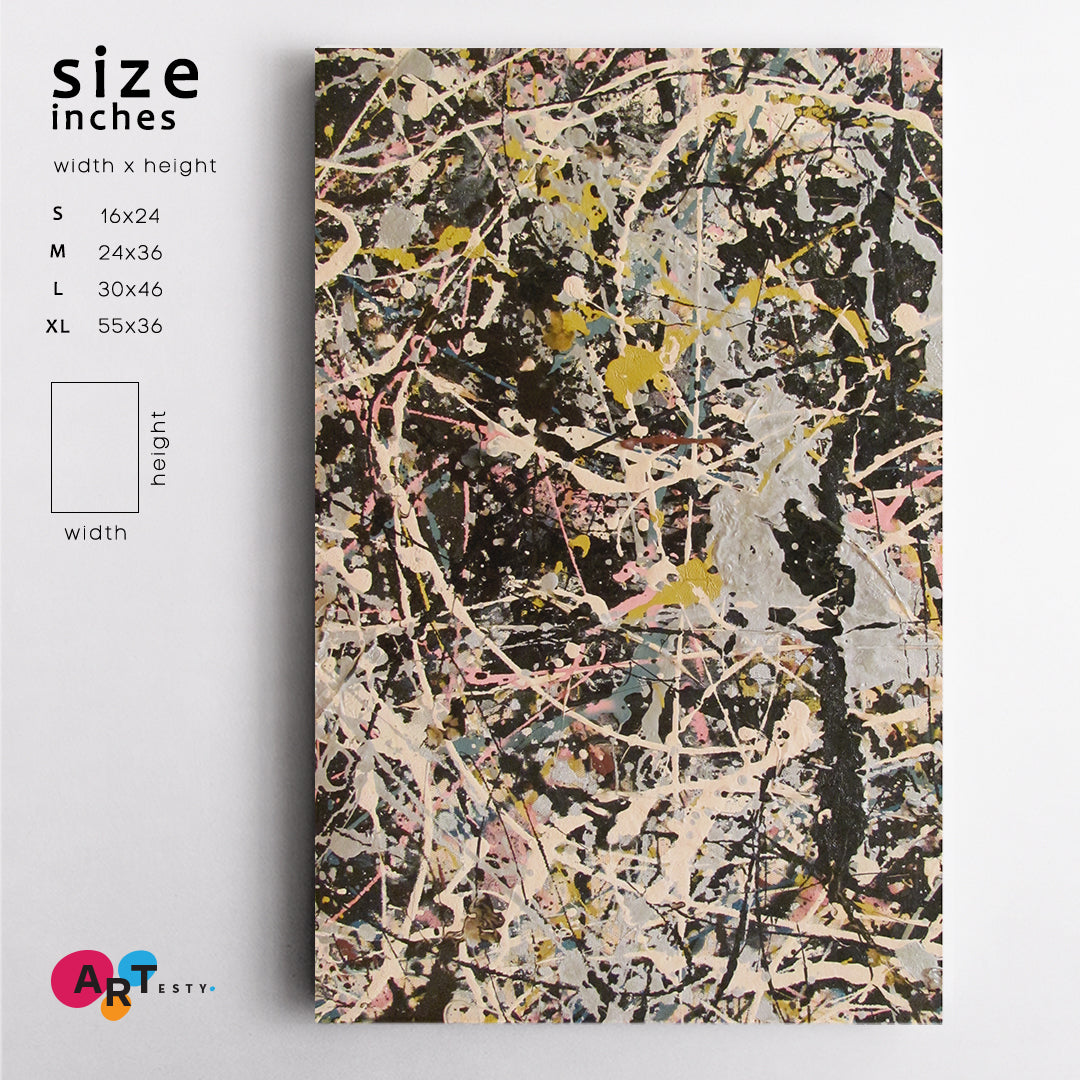 Abstract Expressionism Jackson Pollock Style Action Painting – Artesty.com