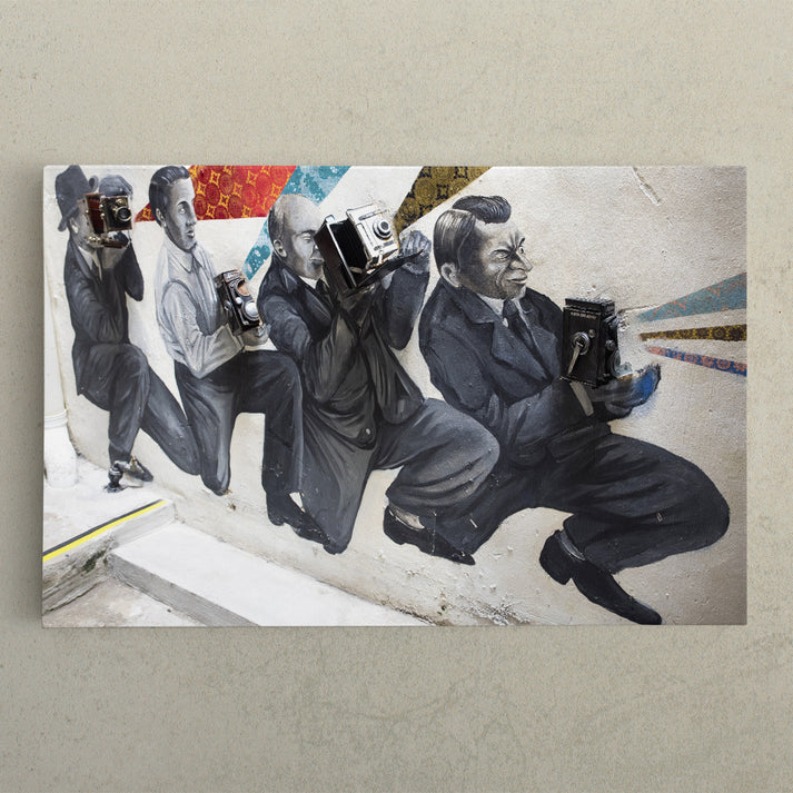 Amazing Urban Graffiti Camera Museum Street Art Canvas Print - Artesty.com